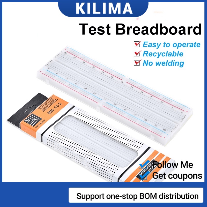 Universal Test Breadboard 830 Point PCB Board MB-102 MB102 Test Develop ...