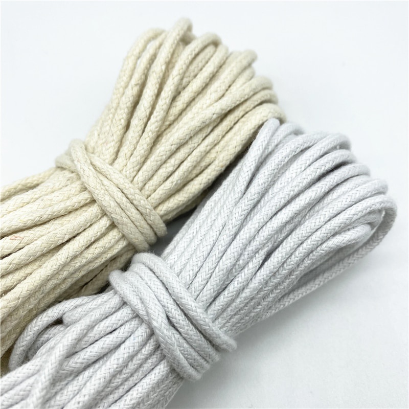 9.1m/Lot 2/2.5/3mm Cotton Rope Braided Twisted Cord Rope For Handmade ...