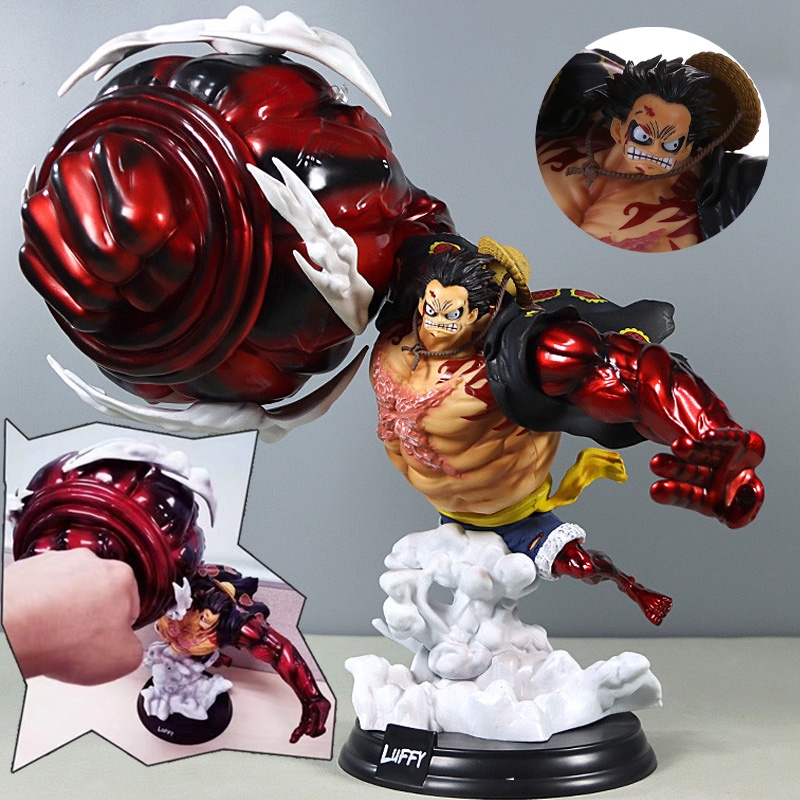 21cm ONE PIECE Anime Figure Big Fist Monkey D. Luffy Action Figure GK ...