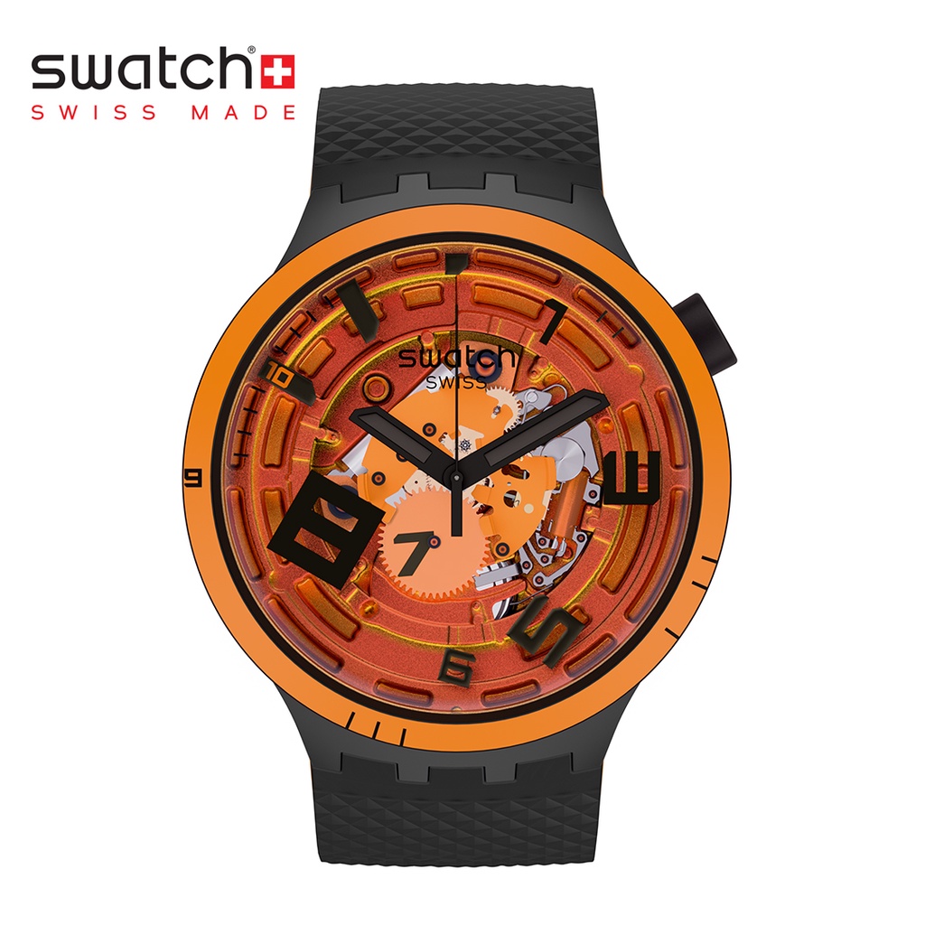 Swatch Big Bold Oops! SB01B127 Black Silicone Strap Watch | Shopee ...