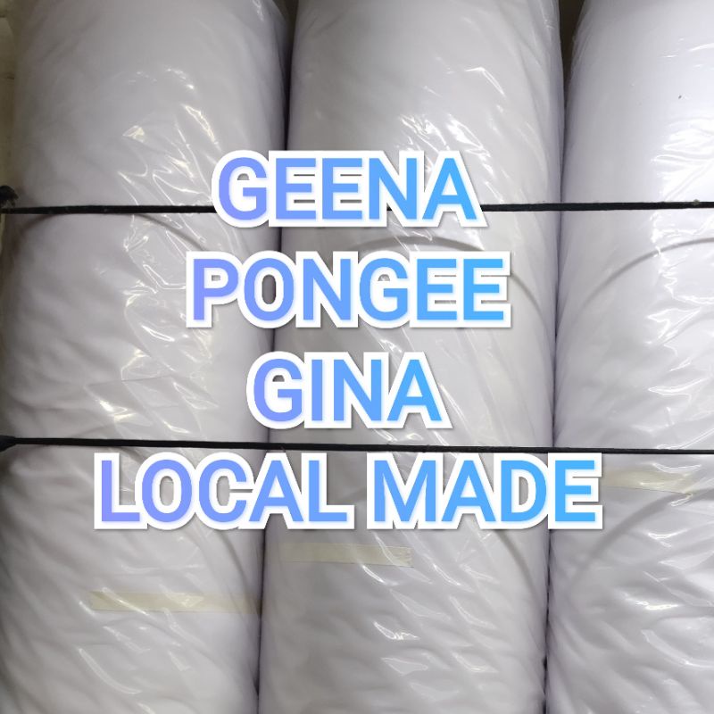 (150 YARD) GEENA PONGEE PLAIN GINA CLOTH (ROLL) | Shopee Philippines