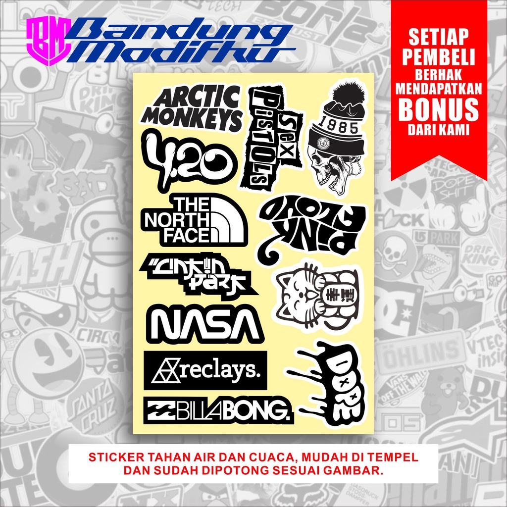 Sticker SET PACK PRINTCUT LOGO DISTRO | Shopee Philippines