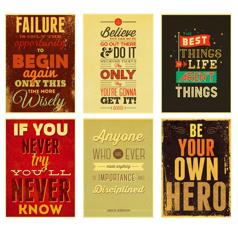 Motivational Self Positive nostalgia Poster Classroom office Cafe Home ...