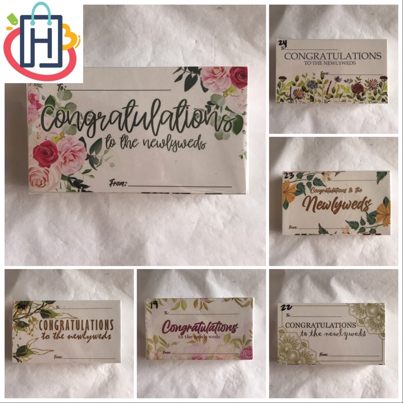 10pcs/pack Wedding Gift Tag |Congratulations to the Newlyweds ...