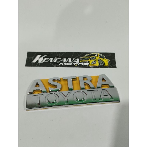 Original TOYOTA ASTRA Writing Emblem | Shopee Philippines