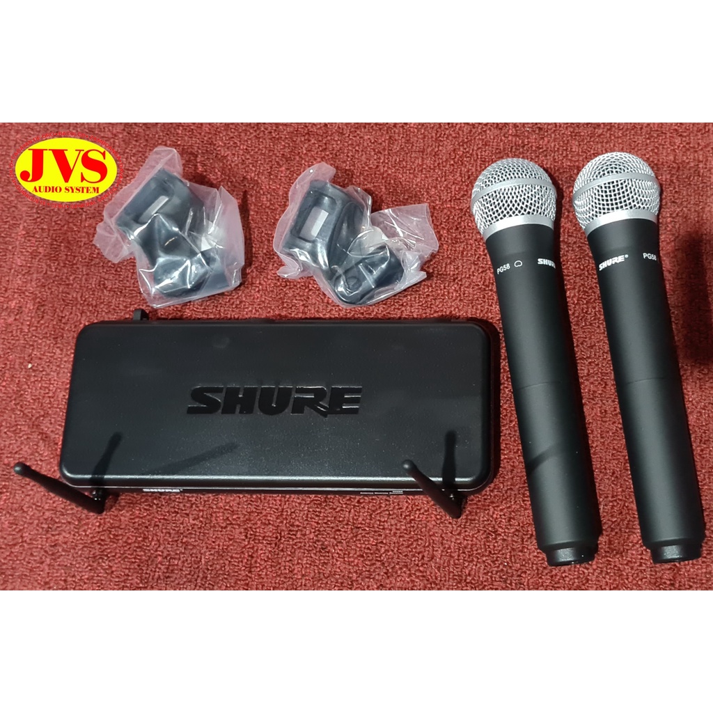 Shure Dual Wireless Vocal Microphone System SVX288/PG58 | Shopee ...