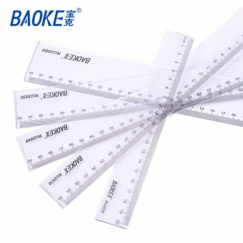 Baoke Plastic Ruler (Transparent) 60CM | Shopee Philippines