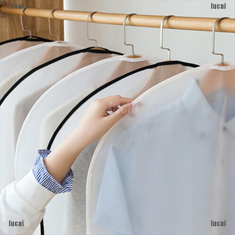 【lucai*COD】Cloth Hanging Wardrobe Storage Bag Dress Garment Suit Coat ...