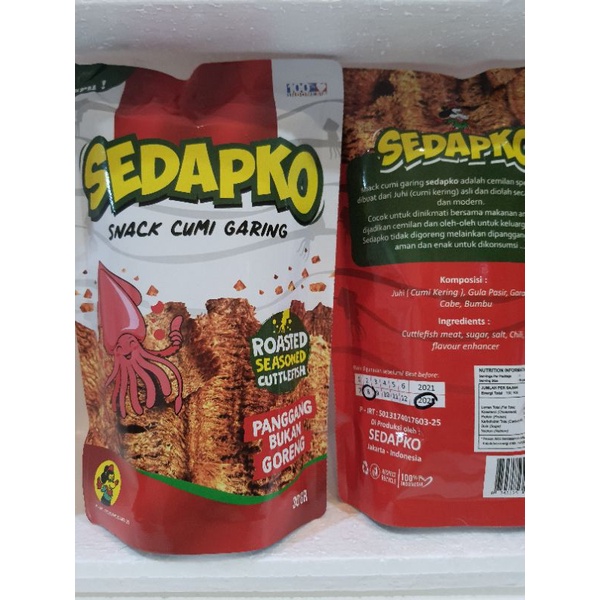 Sedapko crispy squid snack seasoned cuttlefish | Shopee Philippines