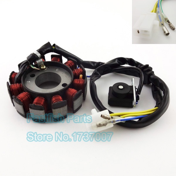 GY6 125 Magneto Coil 12 Poles Coils Ignition Stator For GY6 125cc 150cc ...