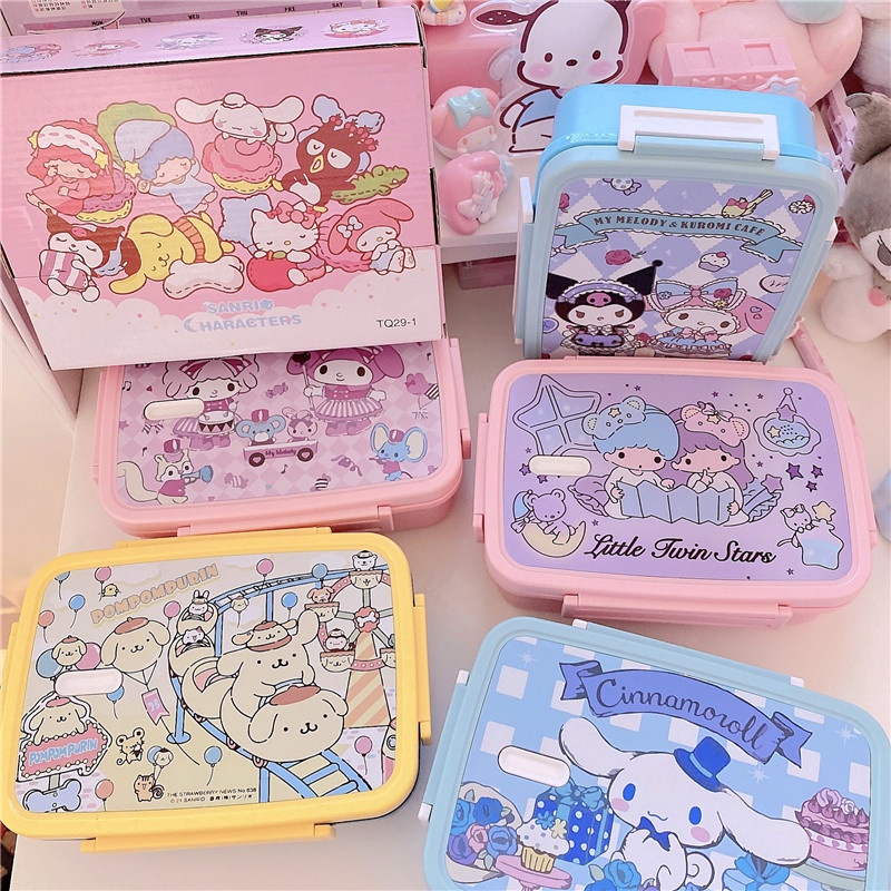 My Melody Kuromi Cinnamoroll Kawaii 304 Stainless Steel Insulated Lunch ...
