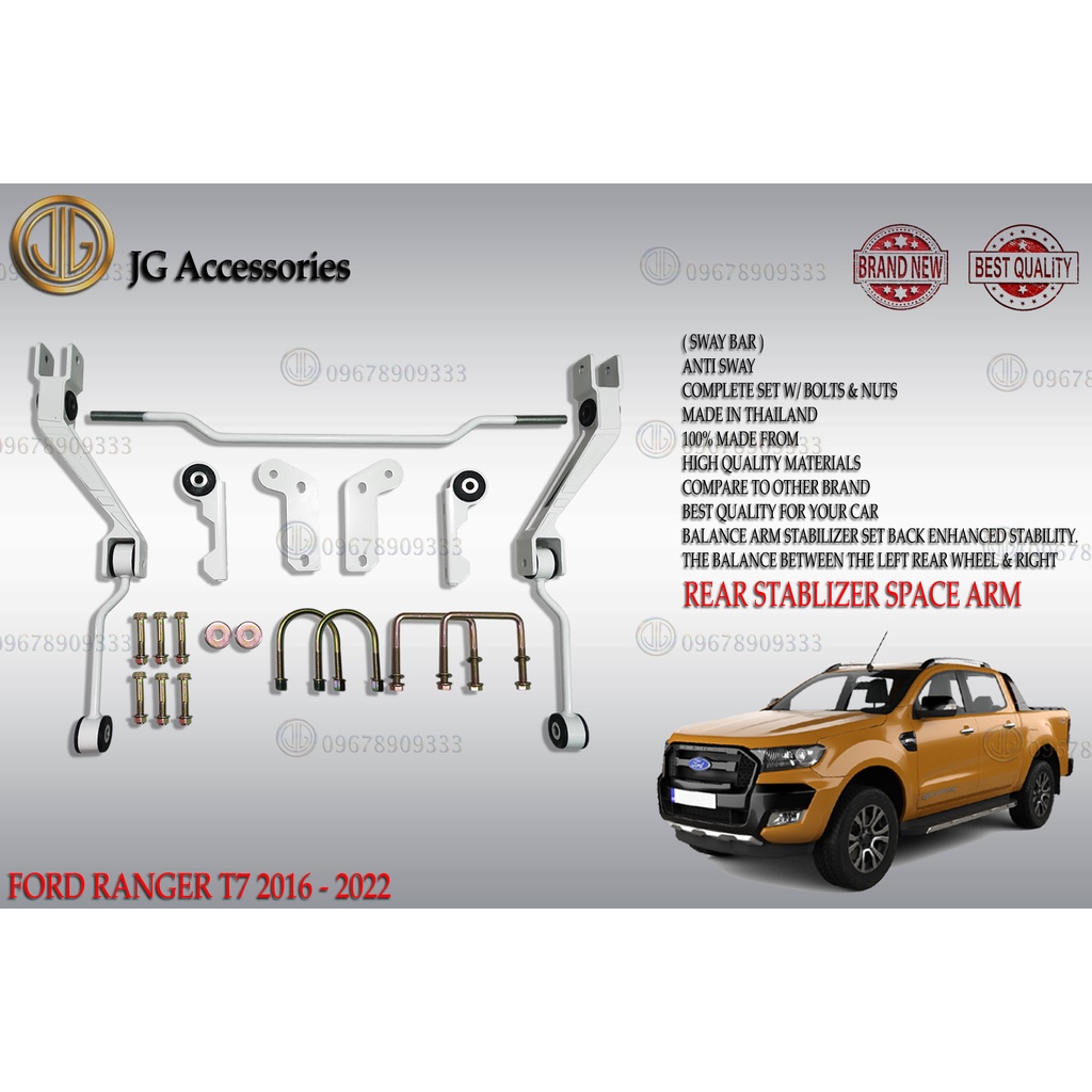 FORD RANGER T7 WILDTRAK/XLT 2016-2021 WHITE BALANCING ARM/REAR ...