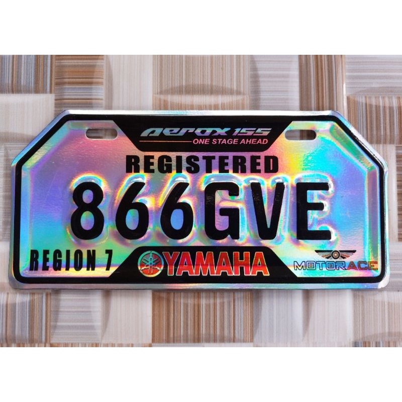 Motorcycle Plate Number HOLOGRAM Temporary Plate Number Motorcycle ...
