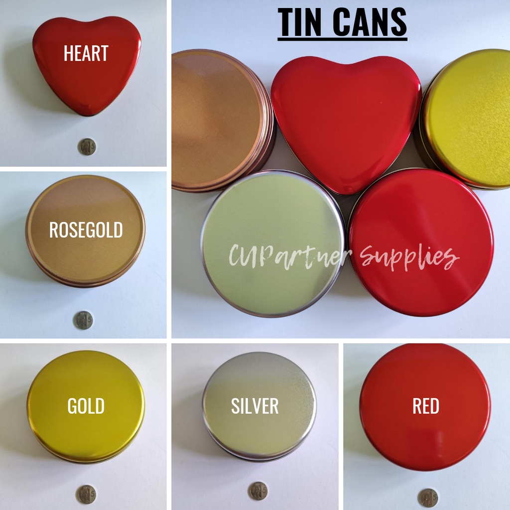 Tin Cans for Baking / For food packaging / For Cakes Packaging | Shopee ...