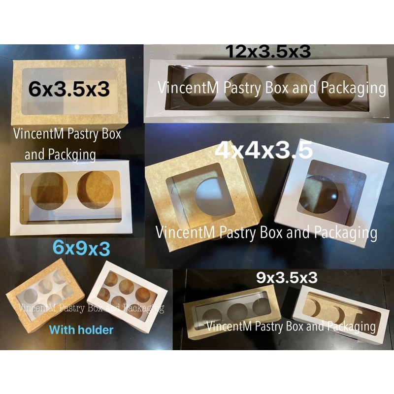 10-20pcs Cupcake Box with Cupcake Holder | Shopee Philippines