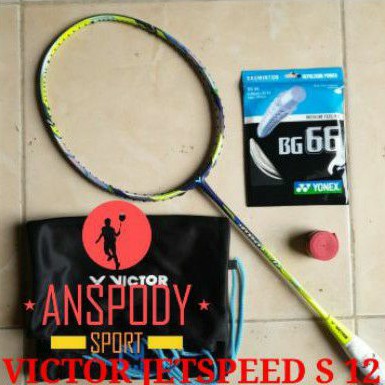 Victor JETSPEED S12 BADMINTON Racket | Shopee Philippines