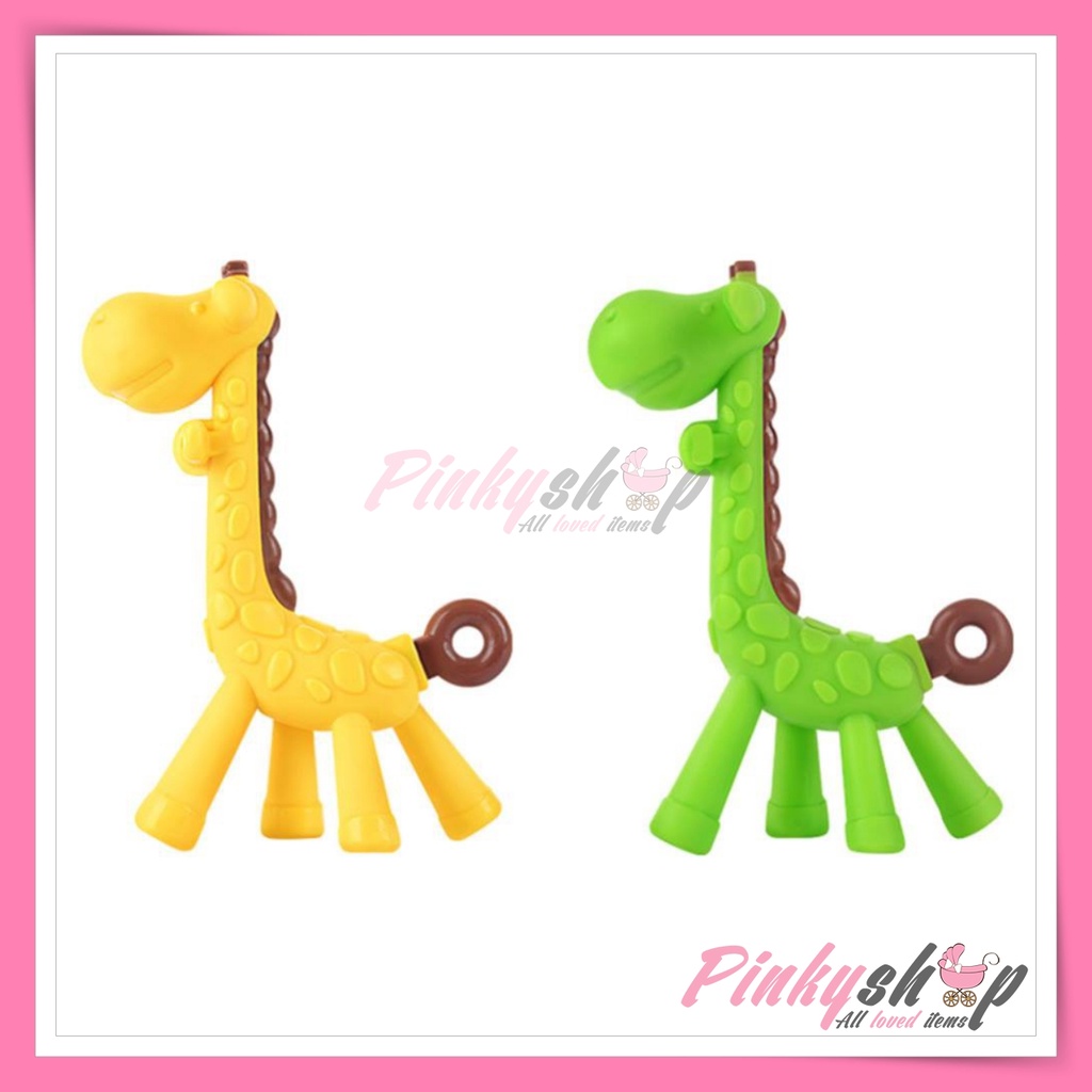Giraffe Rubber Baby Soft Soother Teether For Baby Boy Girl | Shopee ...