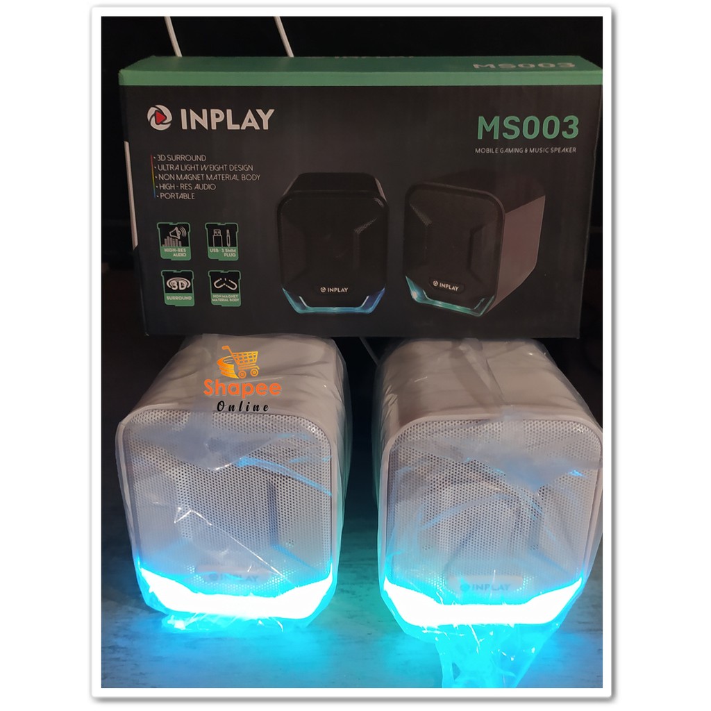 Inplay MS003 USB RGB Music Gaming Speaker for Mobile Desktop Laptop ...