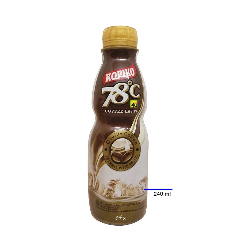 Kopiko 78c - Coffee Latte Drink - 240ml RTD Bottle | Shopee Philippines