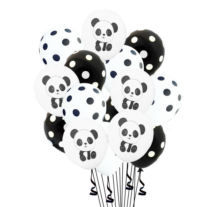 10/15pcs 12inch Cartoon Animal Panda Latex Balloons Kids Birthday Party ...