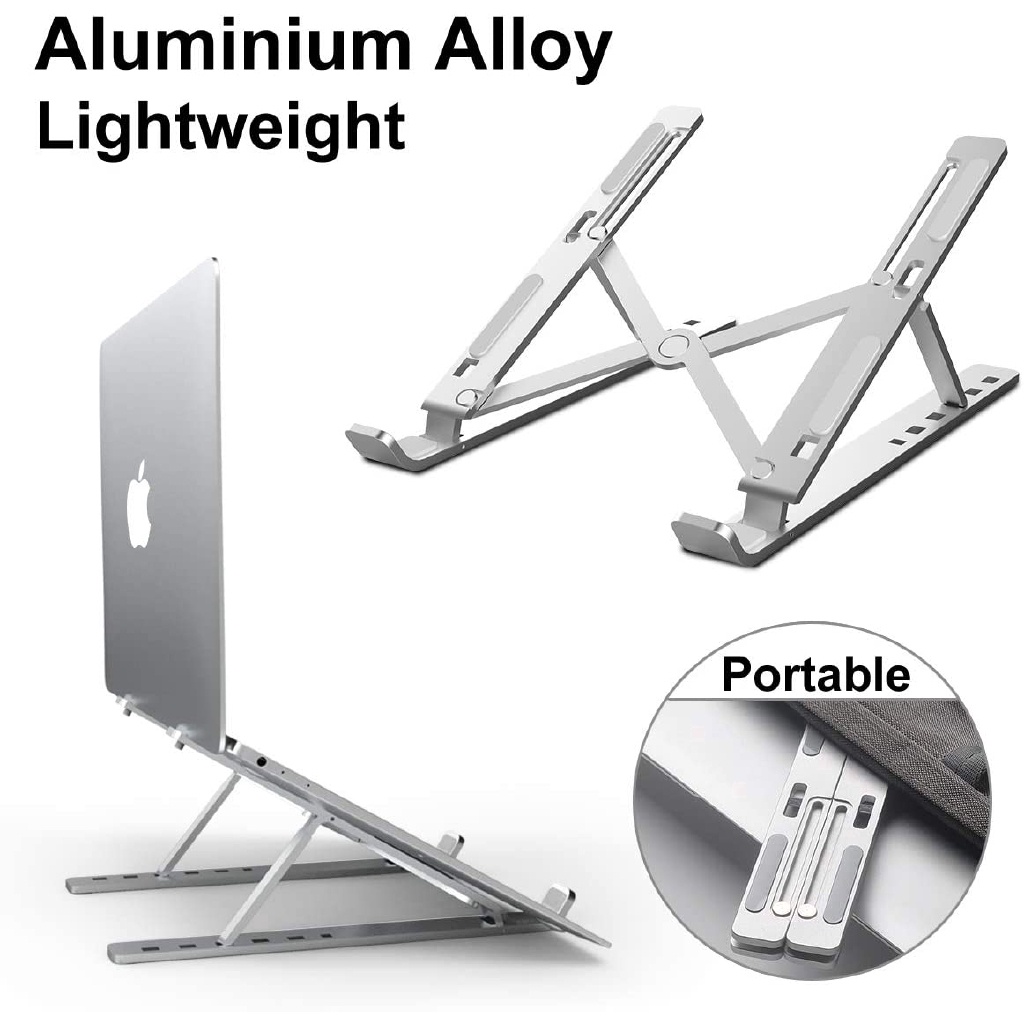 ALUMINUM ALLOY ADJUSTABLE MULTI-ANGLE LAPTOP STAND | Shopee Philippines