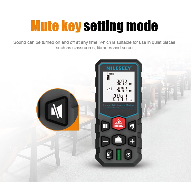 ★Mileseey★ Professional Laser Rangefinder X5 100M High Precision ...