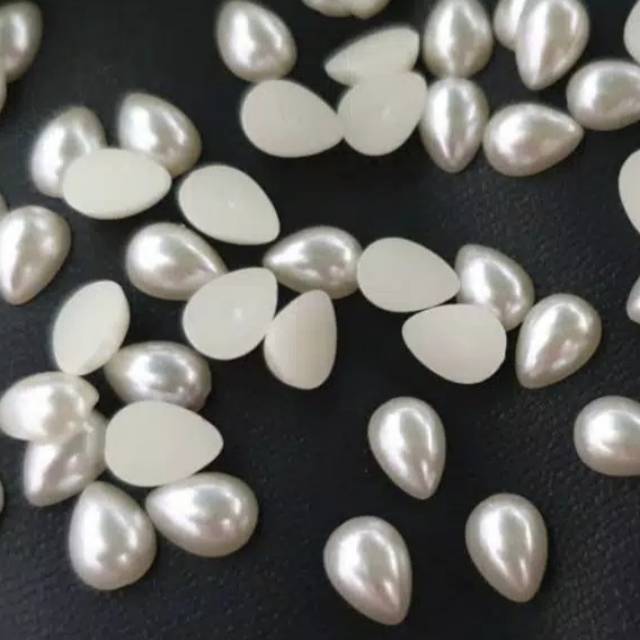 Half pearl oval DROP shape 6mm*8mm | Shopee Philippines