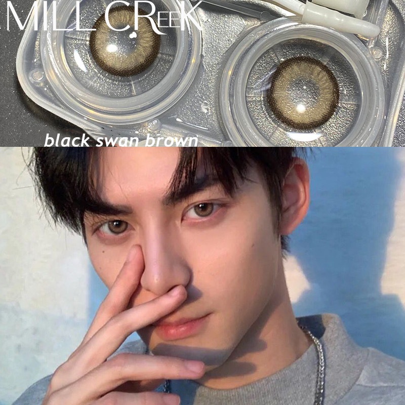 Man Color Contact Lenses for Men Unisex 2 Pieces (1 Pair) Natural and ...