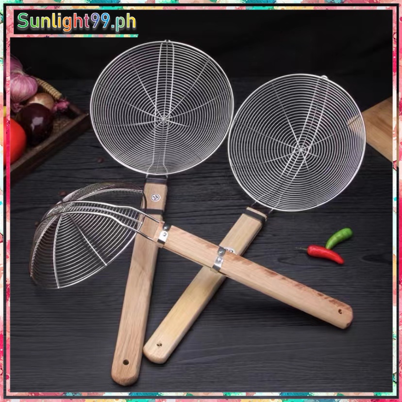 Big colander stainless strainer for frying colander for pasta oil ...