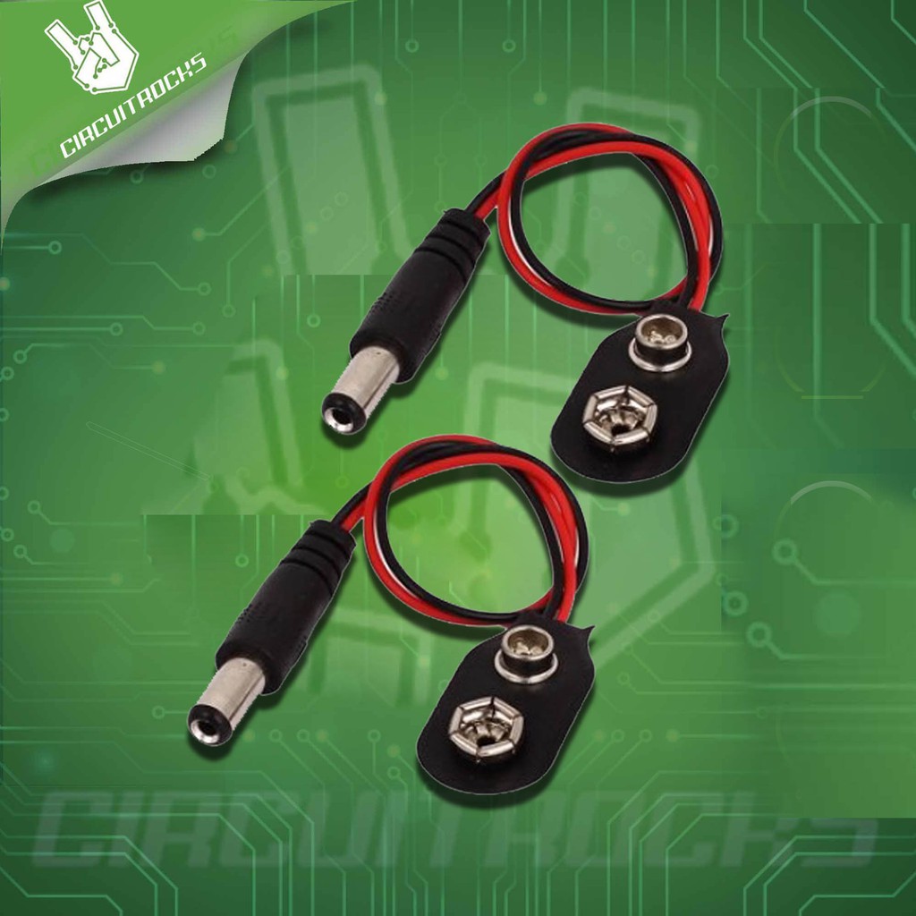 Circuitrocks Battery 9v DC Jack 2pcs | 26mmX160mm | Shopee Philippines