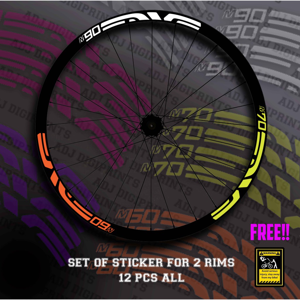 ENVE Rims Decals MTB Cut out M60, M70, M90 | Shopee Philippines