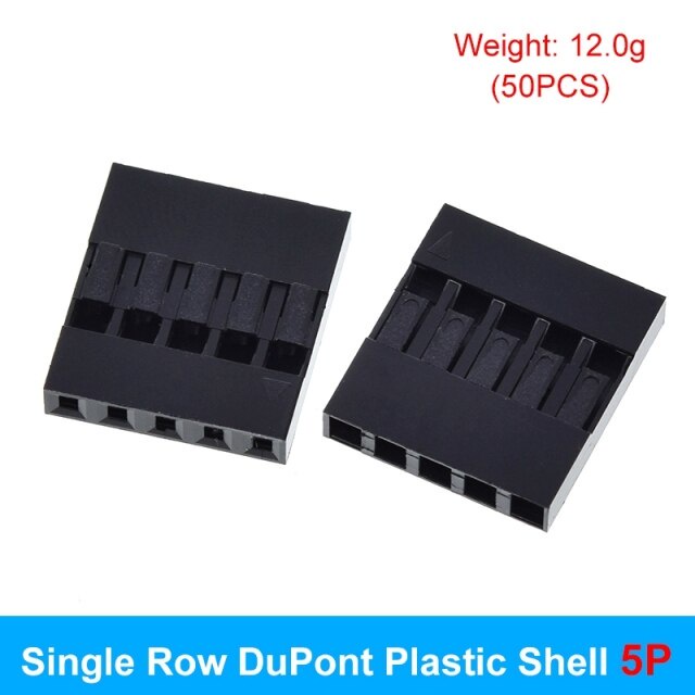 50Pcs 2.54mm Single Row Dupont Plastic Shell Plug Dupont Connector 1P/2P/3P/4P/5P/6P/7P/8P/9P ...