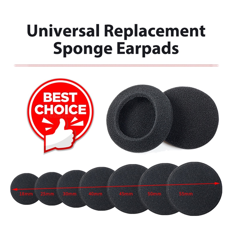 Universal Headset Replacement Sponge Pad Earpads High Quality Memory ...
