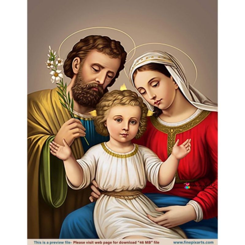 Scripture (A4 SIZE LAMINATED) The Holy Family Poster Wall Home Decor A4 ...