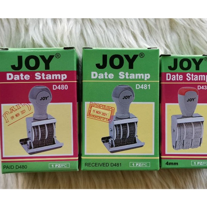 Joy Dater stamp Paid / Received / Dater (1 pc) | Shopee Philippines