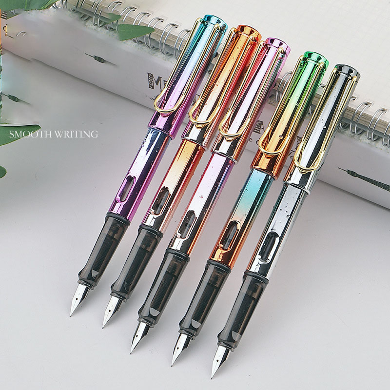 Gradient Color Fountain Pen Fine Nib Calligraphy Signature School ...
