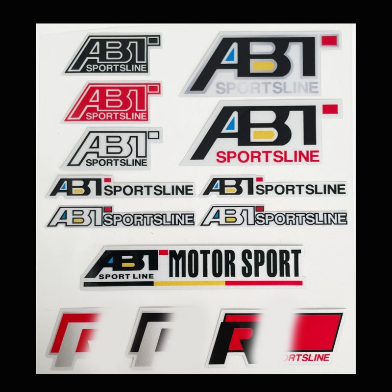 Car Styling Letter Sticker ABT/R ABT Sportsline Emblem Badge Decal ...