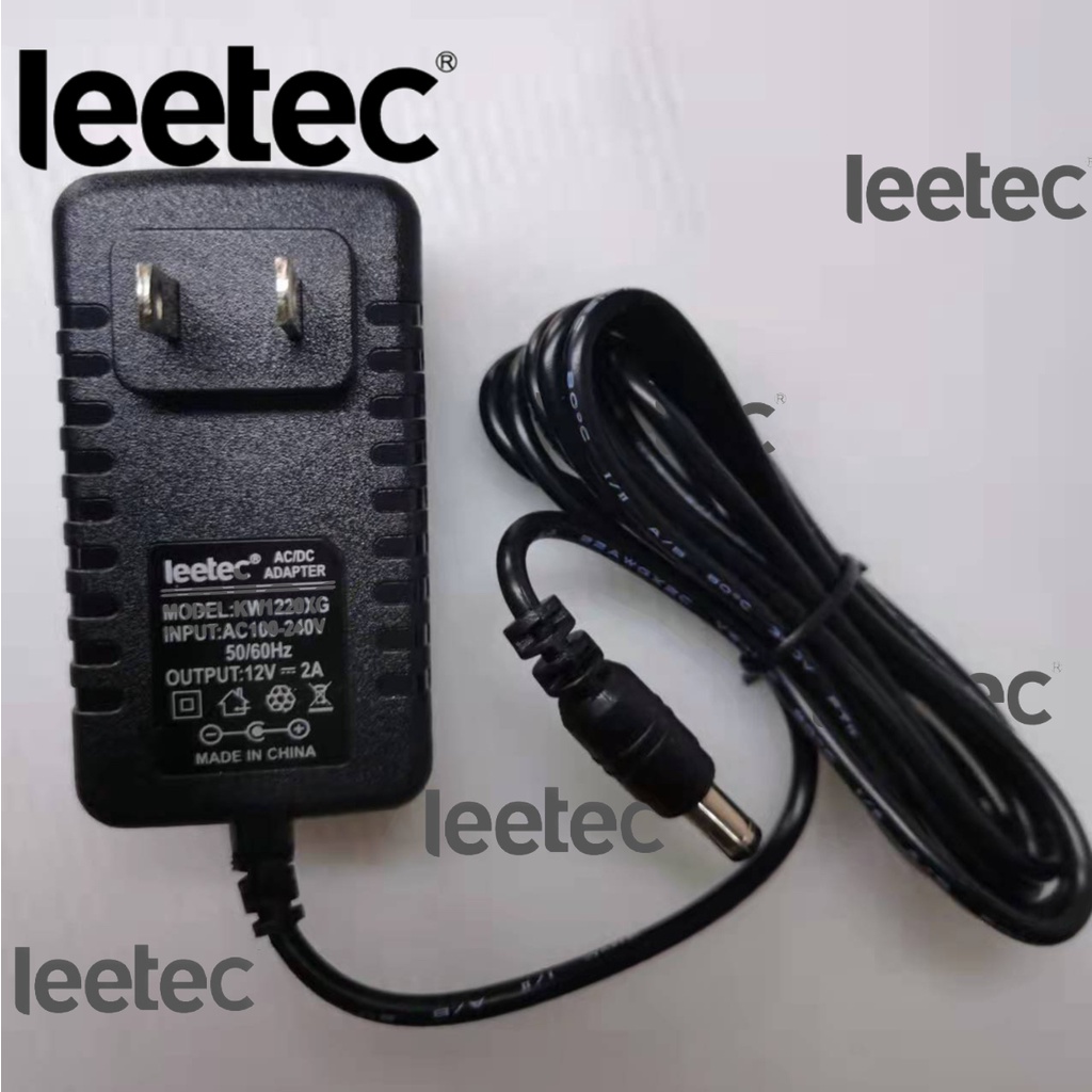 Leetec AC/DC ADAPTER AC100-240V 50/60Hz 12V - 2A Cable length 1 meters | Shopee Philippines