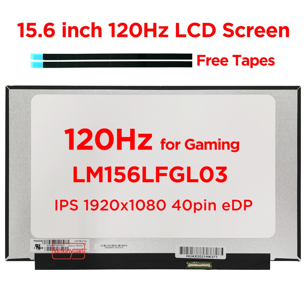 15.6" 120Hz Laptop LCD Screen LM156LFGL03 02 For ASUS G531GT FX95G ...