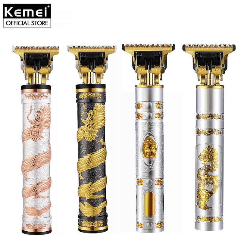 Kemei Razor Hair Cut T9 Titanium steel Hair Clipper Cordless ...