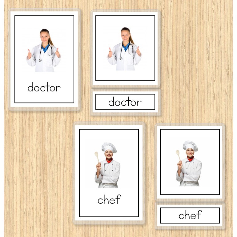 Occupations / Community Helpers - Montessori Three-Part Cards ...