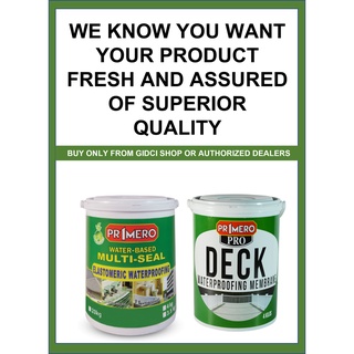PRIMERO PRO DECK WATERPROOFING MEMBRANE - 4KG | Shopee Philippines