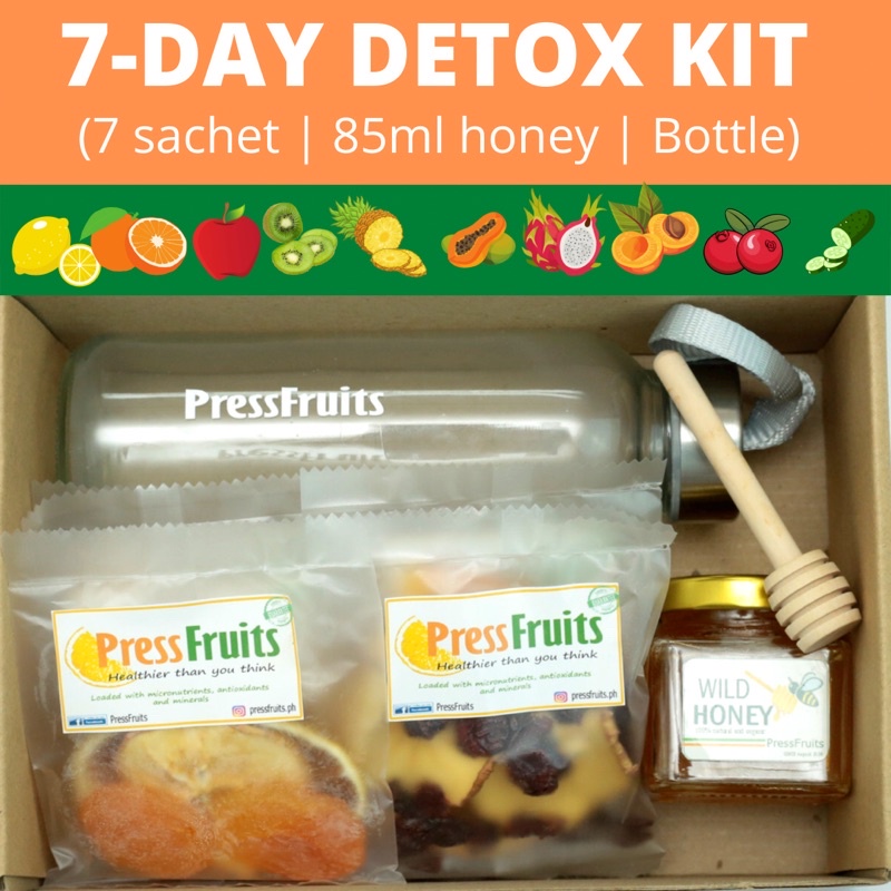 7-DAY DETOX SET(PressFruits ~ 7 sachet assorted Dried fruit detox tea ...