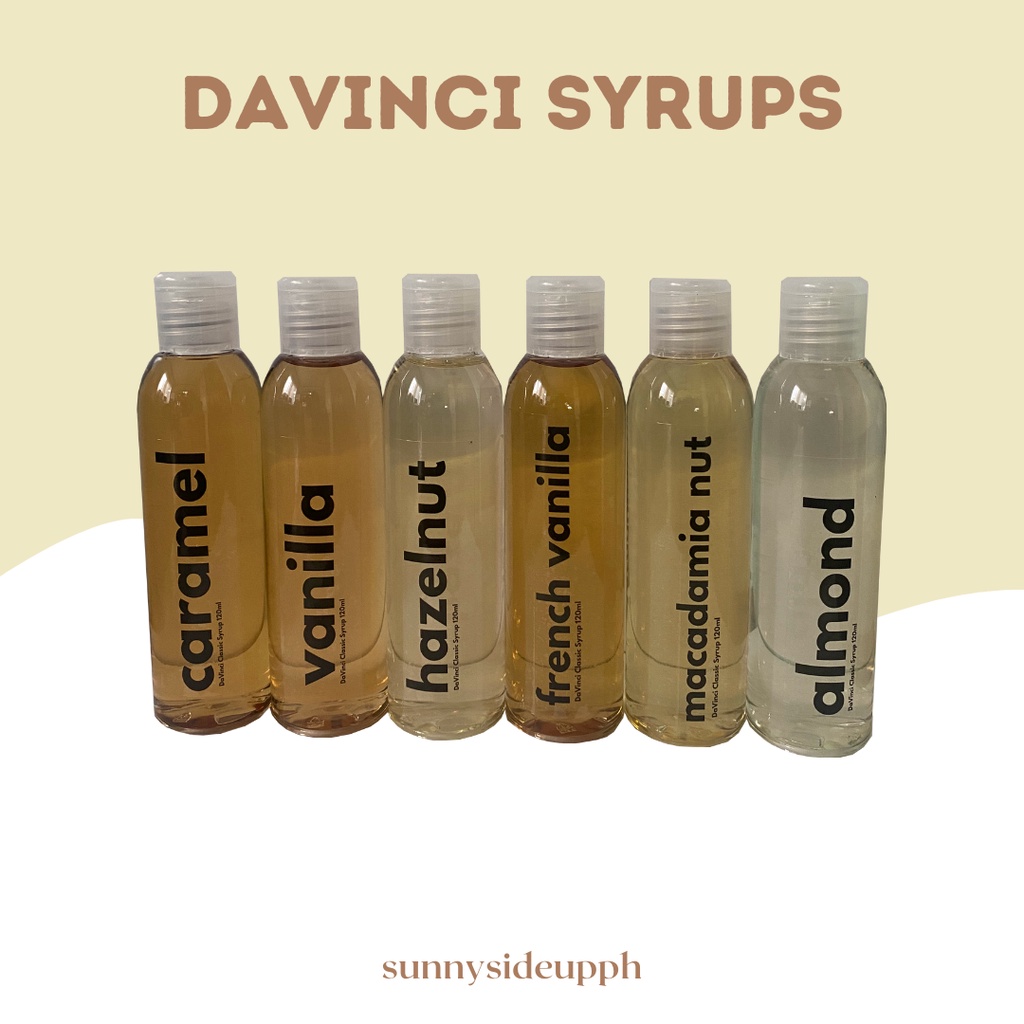 DaVinci Coffee Syrups - Vanilla, Caramel, Hazelnut, French Vanilla ...