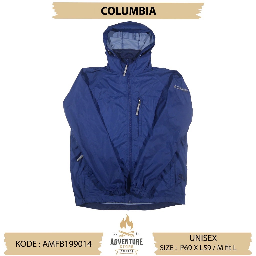 COLUMBIA PACKABLE Outdoor Mountain Jacket Waterproof Windproof ...
