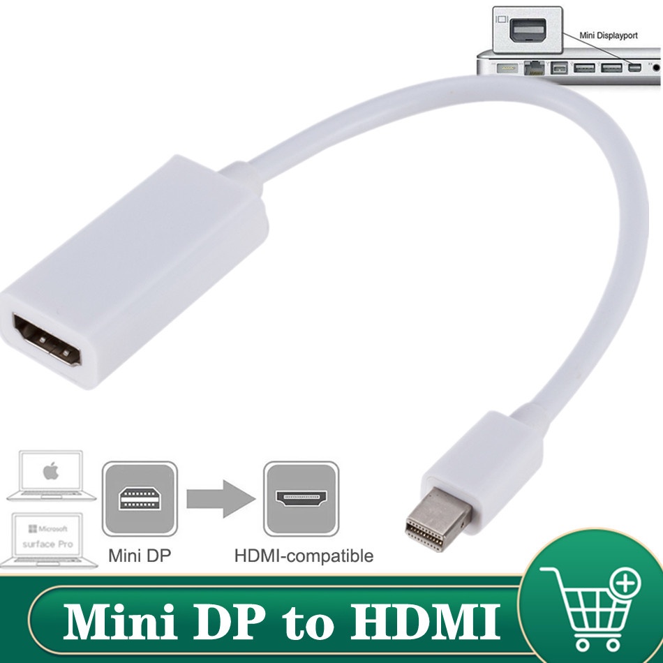 Mini DP to HDMI Cable 1080P TV For Projector Display Port to HDMI ...