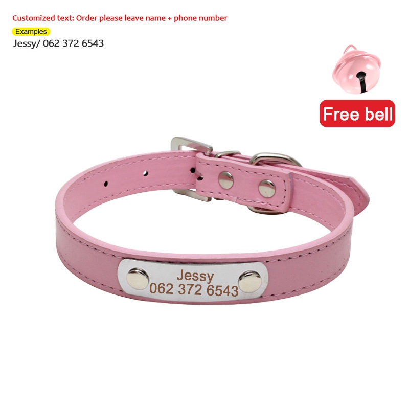 Free Customized Pet Collar Dog Collar Cat Collar Dog Necklace Pet ...