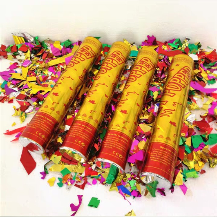 INS Party Hand popper Colorful paper ribbons and sequins gun salut ...