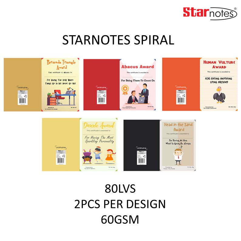Starnotes Spiral Notebooks (10pcs) | Shopee Philippines