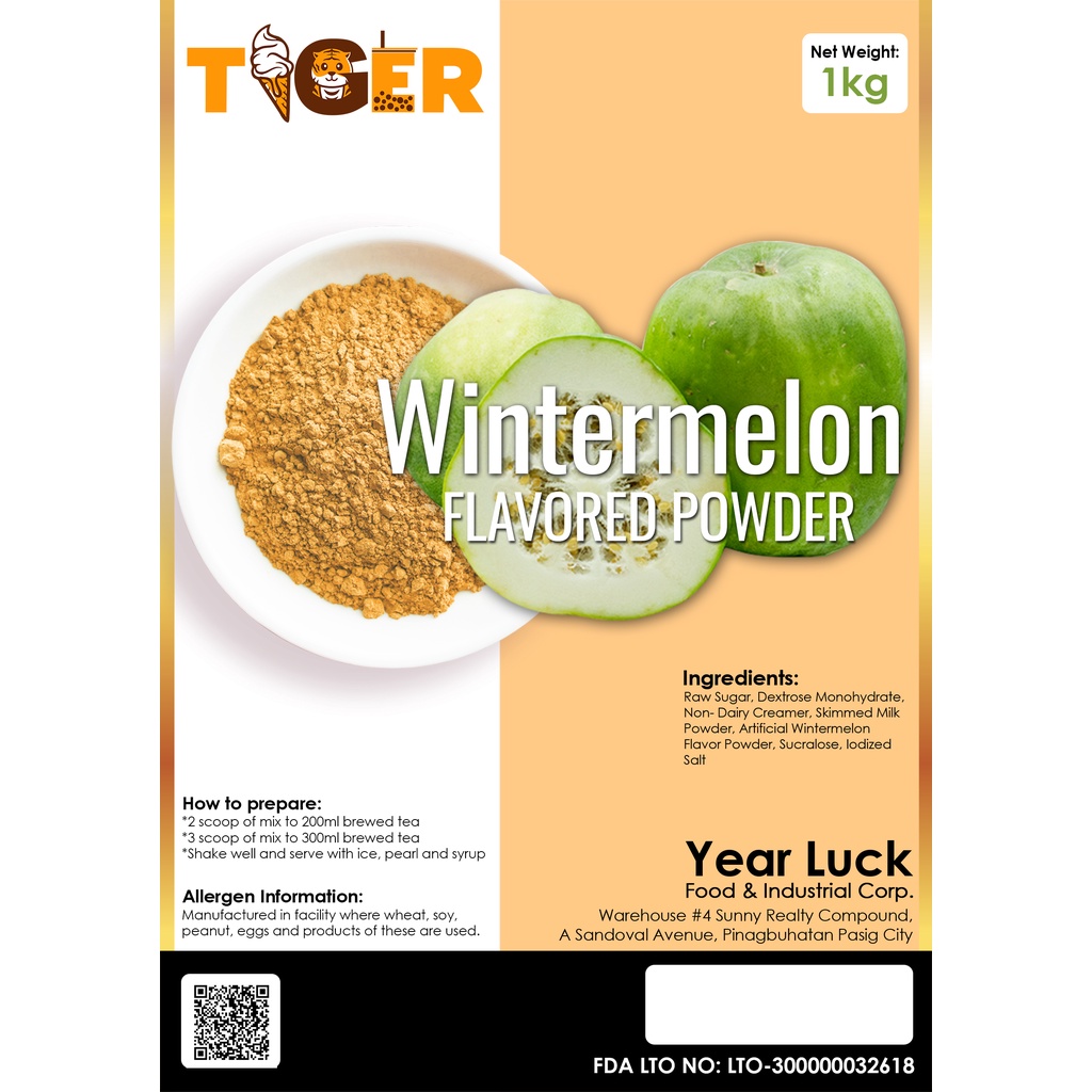 Tiger Powder Flavor Wintermelon 1kg | Shopee Philippines